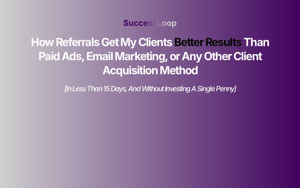 SuccessLoop | Official Site